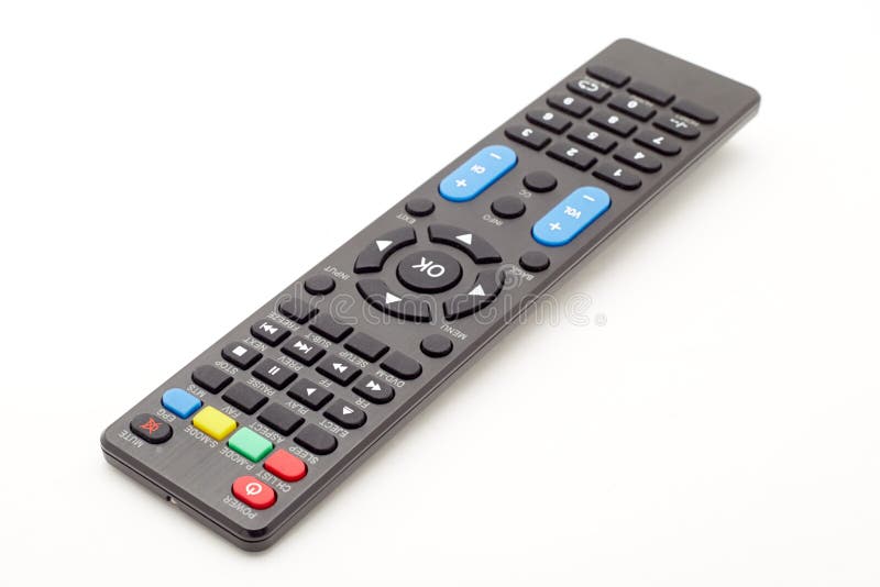 TV Remote for Streaming Service Online with Buttons Stock Image - Image ...