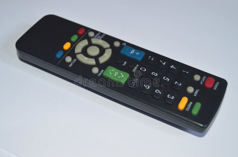 A TV remote stock photo. Image of font, laptop, brand - 207416200