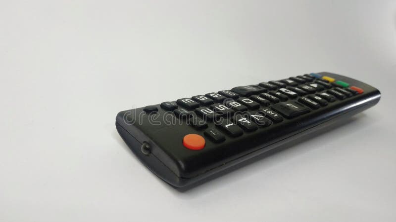 Tv Remote on White Background Stock Photo - Image of brand, telephone ...