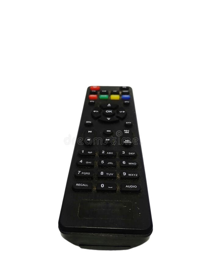 A Tv Remote with White Background Stock Image - Image of laptop, white ...