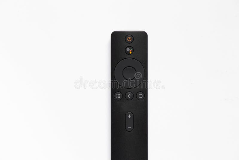 Tv Remote on White Background Close-up Stock Image - Image of program ...