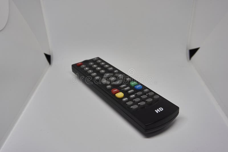 Tv Remote with a White Background Stock Image - Image of electronic ...