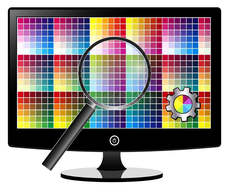 Monitor Calibration stock illustration. Illustration of calibration ...