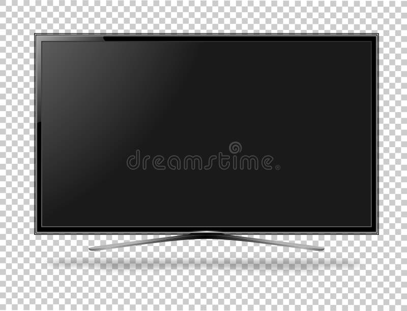 TV Screen Flat Lcd Led Vector Illustration. Stock Vector - Illustration ...