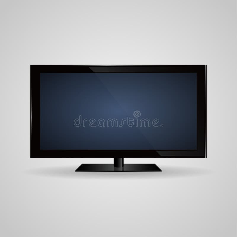 TV Screen Lcd, Plasma Realistic Vector Illustration Stock Vector ...