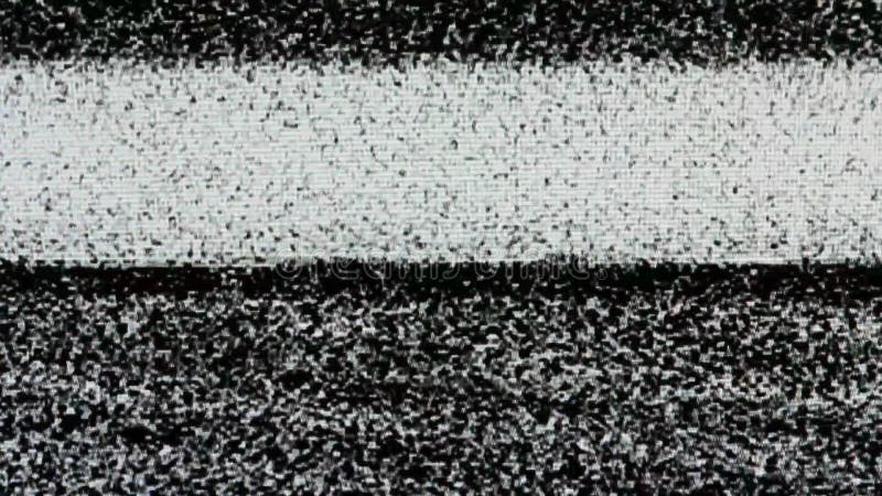 TV Screen No Signal, Static Noise and TV Static Fill the Screen (Loop ...
