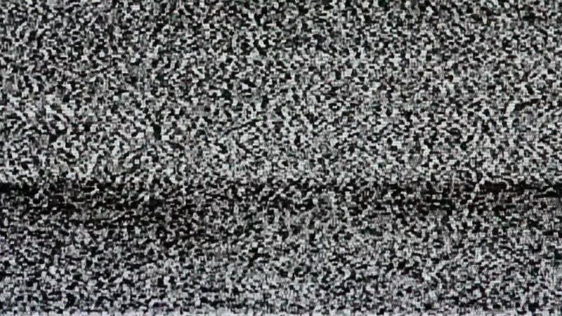 TV Screen No Signal, Static Noise and TV Static Fill the Screen (Loop ...
