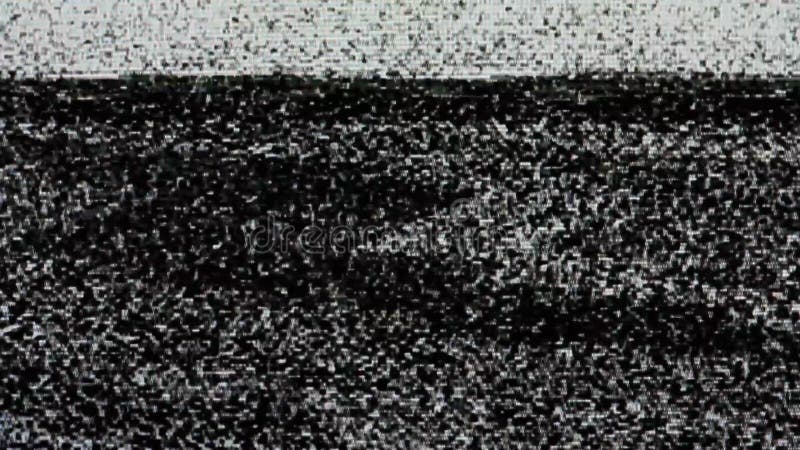 TV Screen No Signal, Static Noise and TV Static Fill the Screen (Loop ...