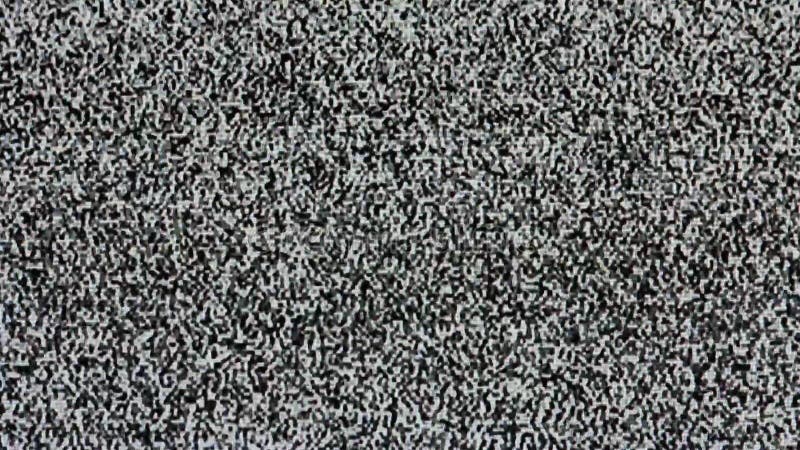 TV Screen No Signal, Static Noise and TV Static Fill the Screen (Loop ...