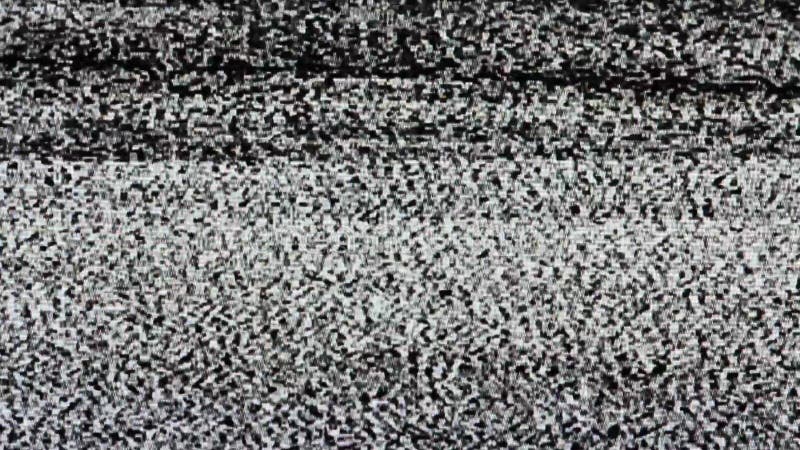 TV Screen No Signal, Static Noise and TV Static Fill the Screen (Loop ...