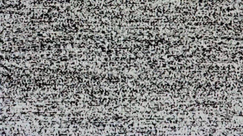 TV Screen No Signal, Static Noise and TV Static Fill the Screen (Loop ...