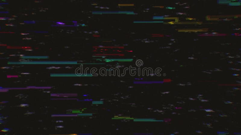 TV Screen Noise Glitch Effect. Visual Video Effects Stripes Background ...