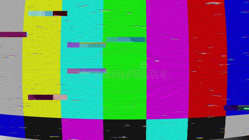 TV Screen Noise Glitch Effect. Visual Video Effects Stripes Background ...