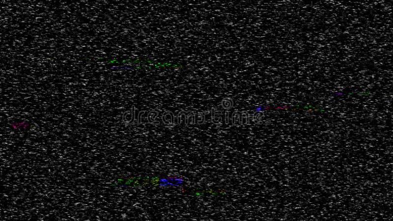 TV Screen Noise Glitch Effect. Visual Video Effects Stripes Background ...