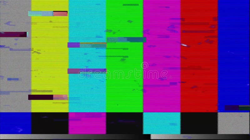 TV Screen Noise Glitch Effect. Visual Video Effects Stripes Background ...
