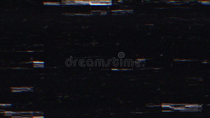 TV Screen Noise Glitch Effect. Visual Video Effects Stripes Background ...