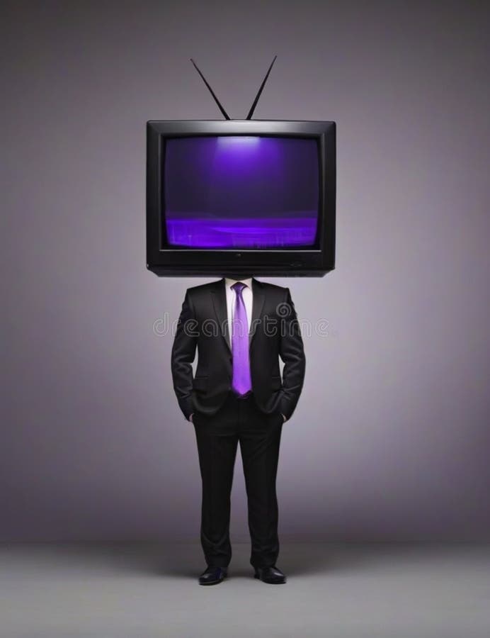 Tv screen with person stock illustration. Illustration of person ...