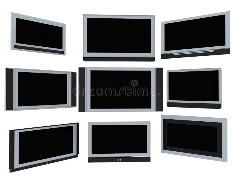 LCD TV stock vector. Illustration of modern, generic - 14173416