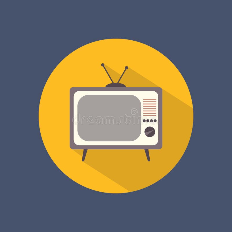Tv Flat Round Icon Stock Illustrations – 783 Tv Flat Round Icon Stock ...
