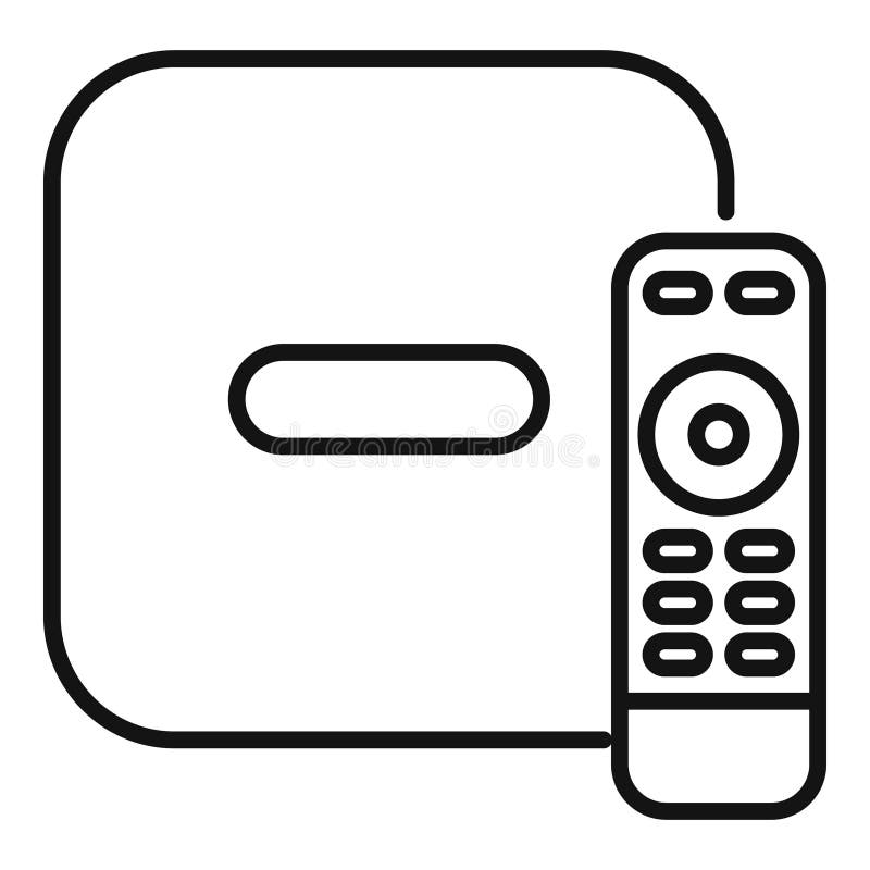 Tv Set Top Box Receiver Controlling Watching Television Program Icon ...
