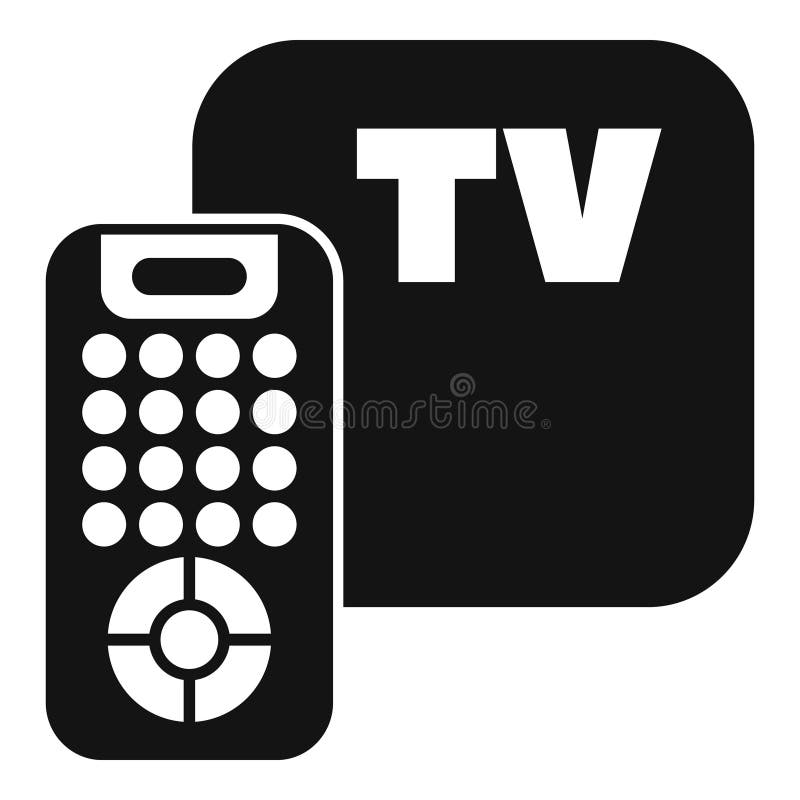 Tv Set Top Box with Remote Control Changing Channels Icon Stock Vector ...