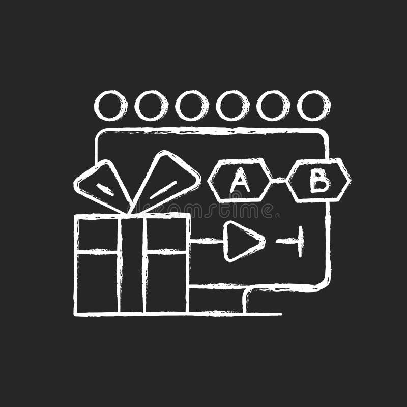 TV Shows Streaming Chalk White Icon on Black Background Stock Vector ...