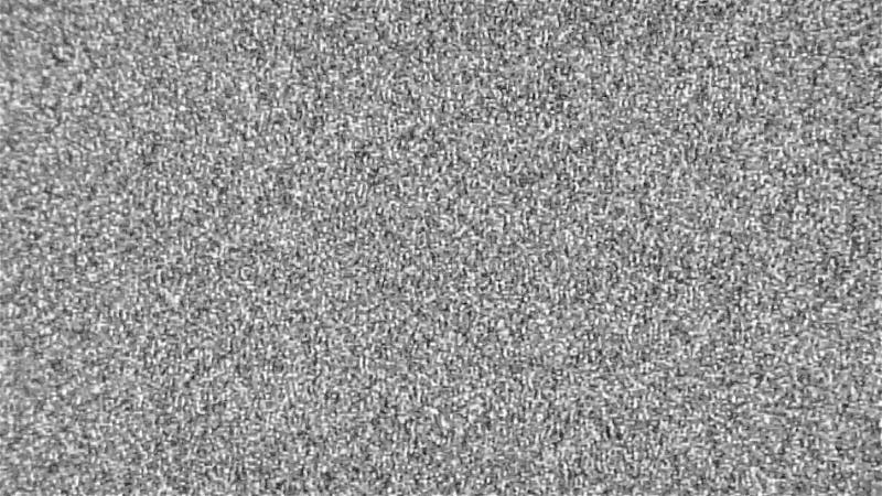TV snow with large noise. stock footage. Video of fuzz - 49370148