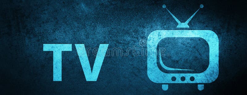 TV Special Blue Banner Background Stock Illustration - Illustration of ...