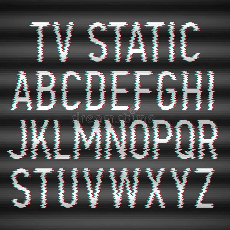 TV Font stock vector. Illustration of design, monitor - 84232134