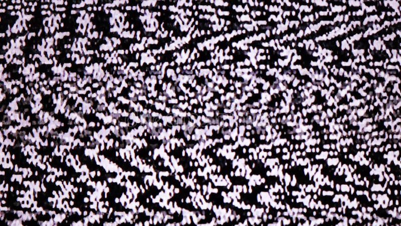 TV Static Noise Glitch Effect â€“ Original Video from a Vintage CRT ...