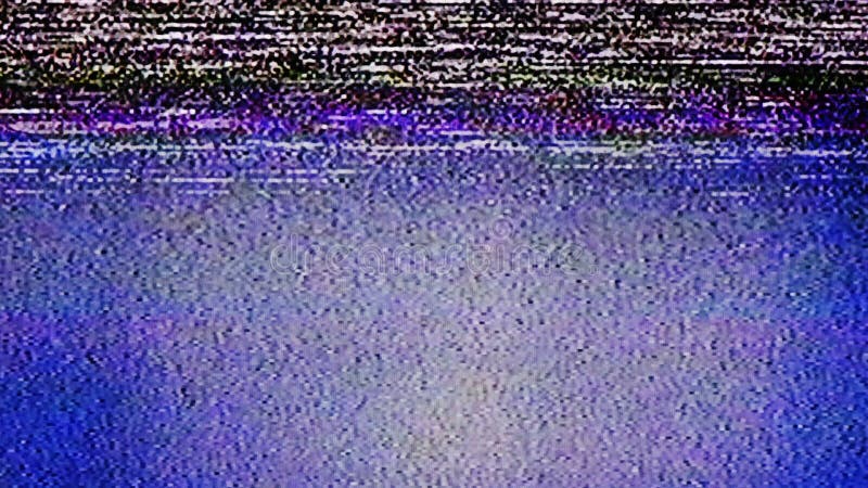TV Static Noise Glitch Effect â€“ Original Video from a Vintage CRT ...