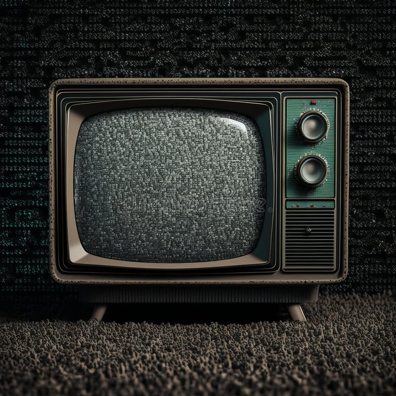 TV Static Textured Background (generative AI) Stock Illustration ...