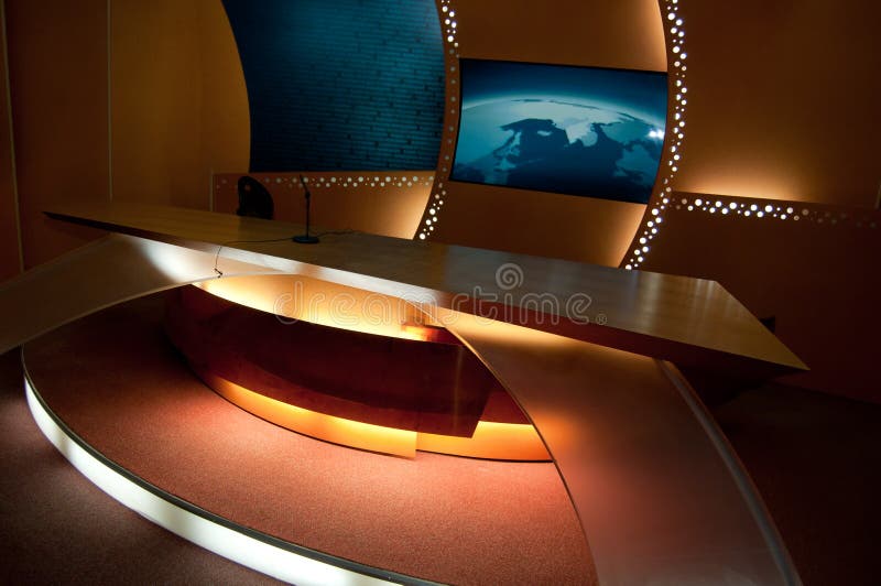 TV studio stock image. Image of monitor, live, journalist - 13848257