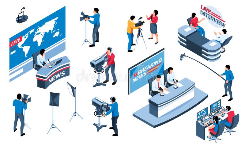 Tv Studio Isometric Stock Illustrations – 979 Tv Studio Isometric Stock ...