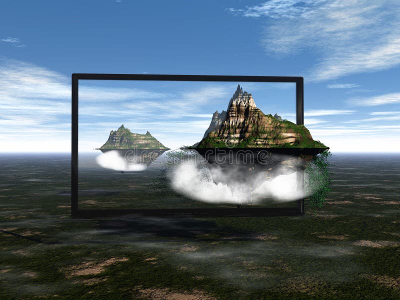 TV with surround image stock illustration. Illustration of screen ...