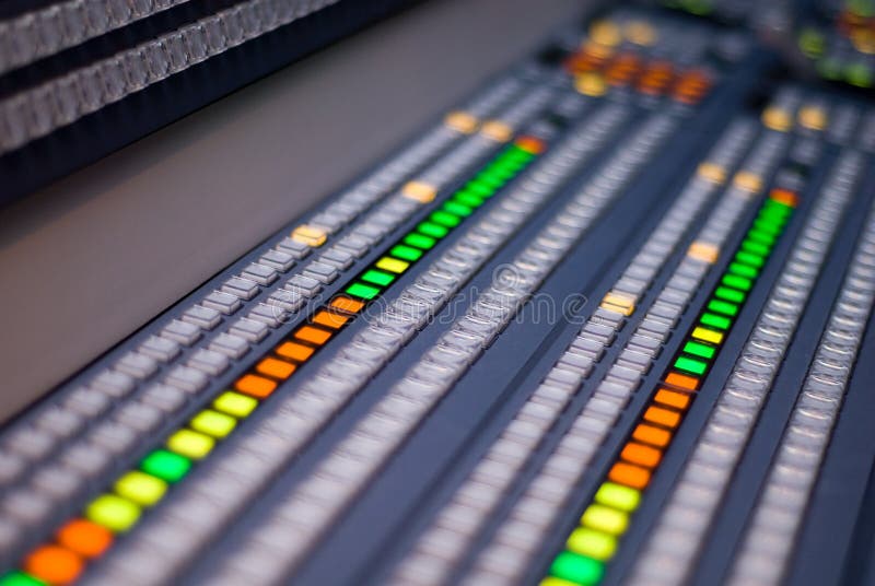 TV BROADCAST SWITCHER stock photo. Image of live, yellow - 6699724