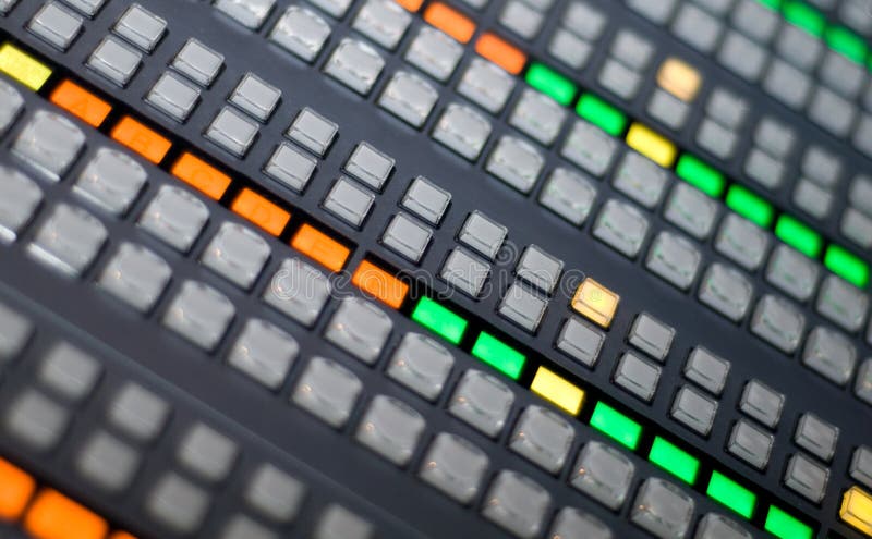 TV SWITCHER FADER BAR stock photo. Image of keyable, broadcast - 6699736