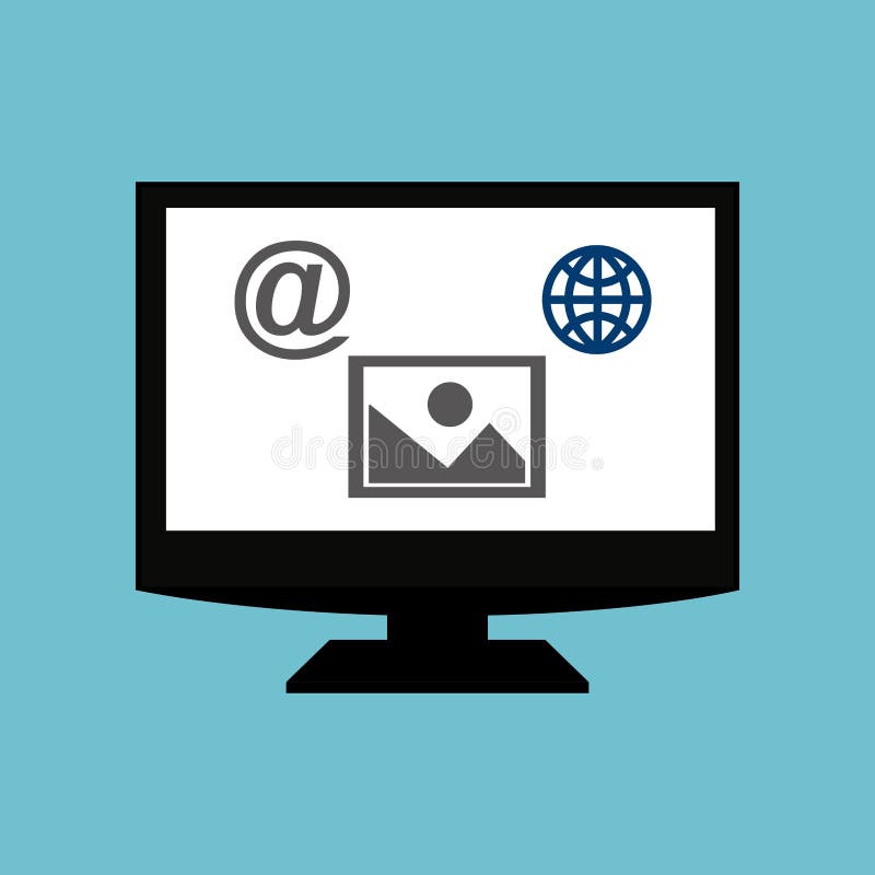 Tv Technology Communication Icon Stock Illustration - Illustration of ...