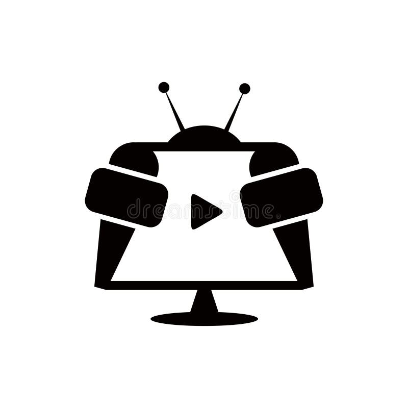 TV Television Broadcast Channel Logo Design Stock Vector - Illustration ...