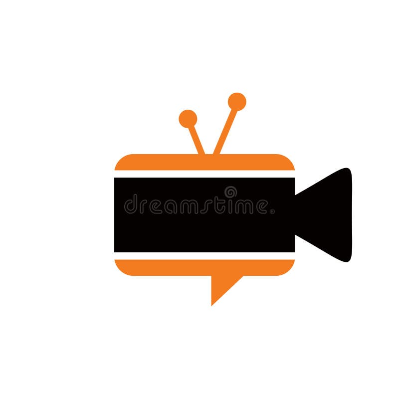 TV Television Broadcast Channel Logo Design Stock Vector - Illustration ...