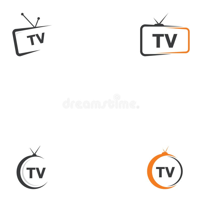 TV or Television Channel Icon Logo Design Vector Template Stock Vector ...