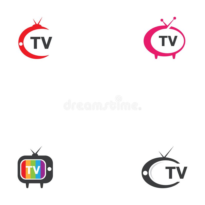 TV or Television Channel Icon Logo Design Vector Template Stock Vector ...