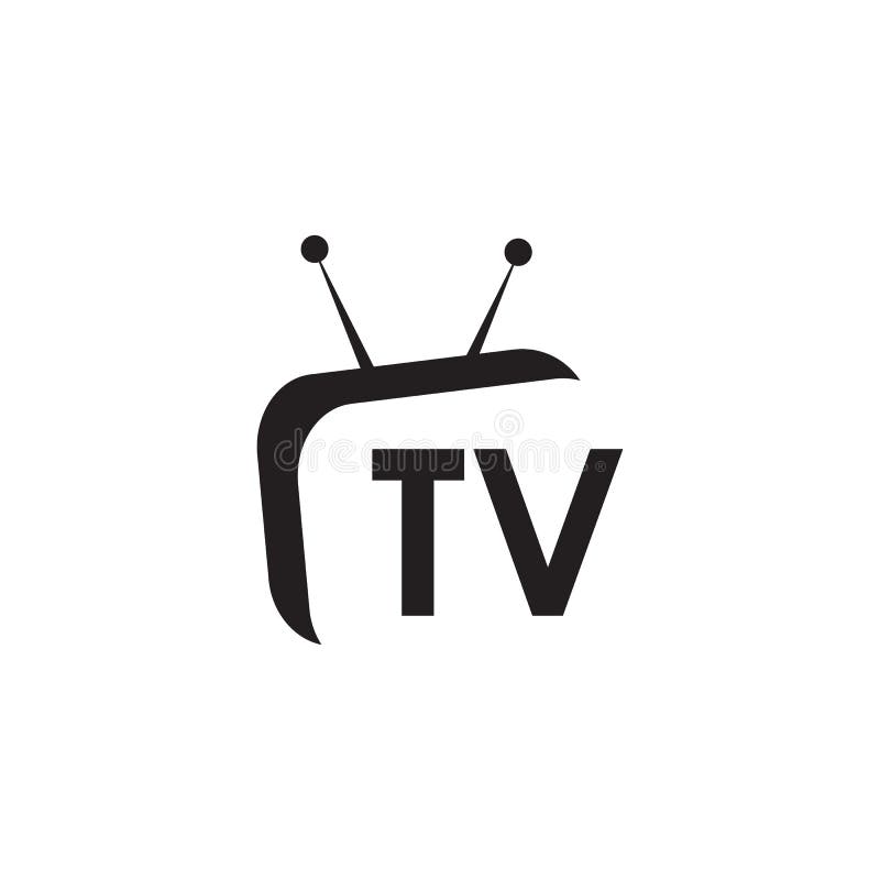 TV or Television Channel Logo Design Template Stock Illustration ...