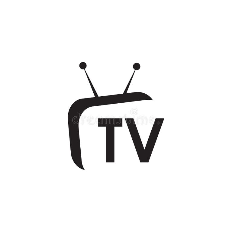 TV or Television Channel Logo Design Template Stock Illustration ...