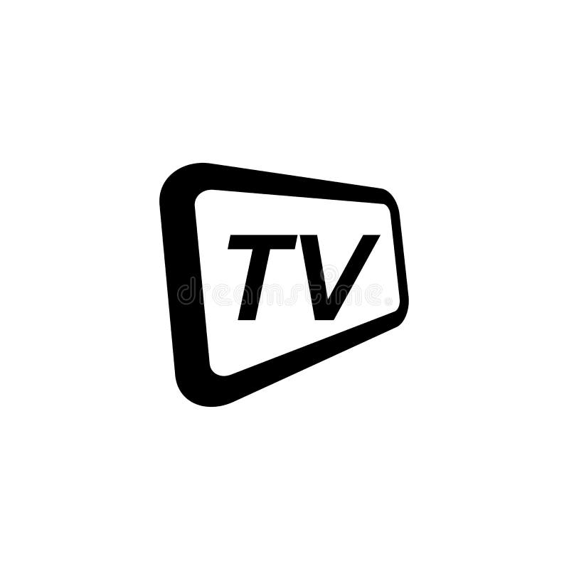 TV Television Channel Symbol Logo Design Stock Vector - Illustration of ...