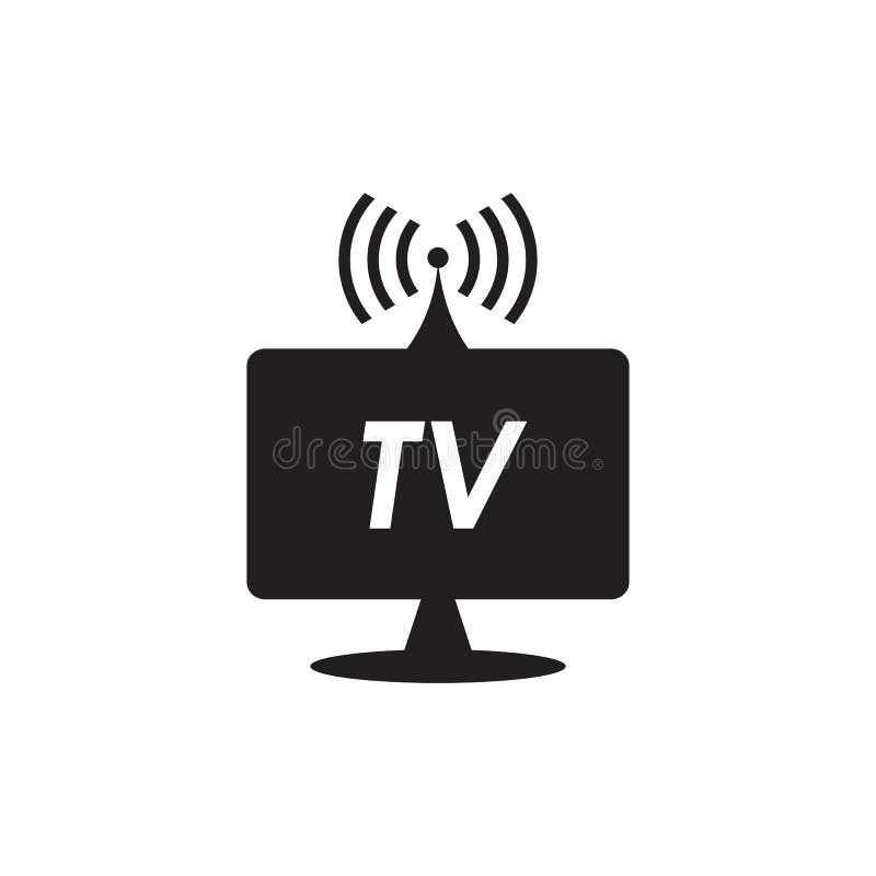 TV or Television Icon Logo Design Vector Template Stock Vector ...