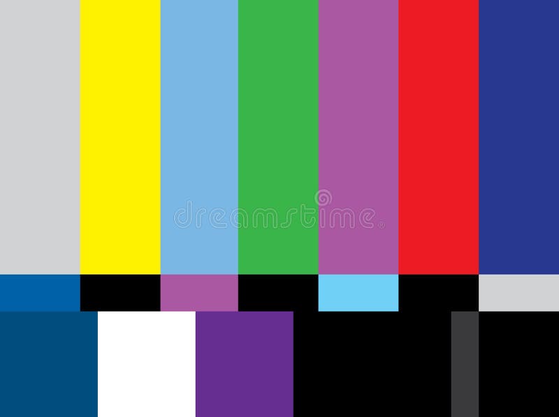 Tv test color screen stock illustration. Illustration of symbol - 18475662
