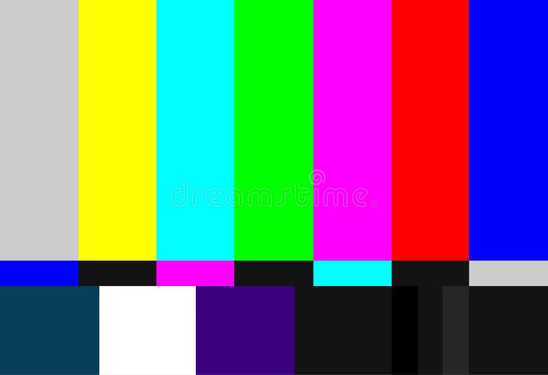 TV Test Screen for Color Accuracy Stock Vector - Illustration of color ...