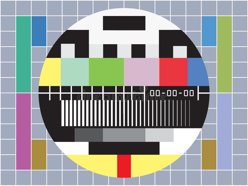 Blank TV - test screen stock illustration. Illustration of media - 4121794
