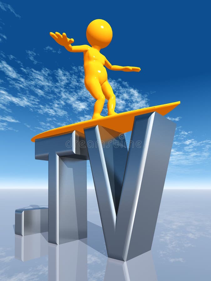 TV Top Level Domain stock illustration. Illustration of endings - 25914505